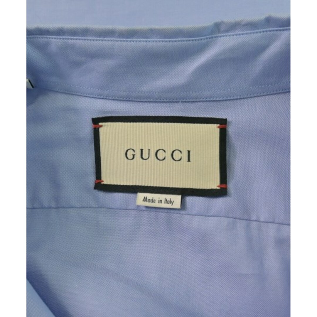 GUCCI - GUCCI グッチ カジュアルシャツ 40(L位) 青 【古着 GUCCI - GUCCI グッチ カジュアルシャツ 40(L位) 青 【古着