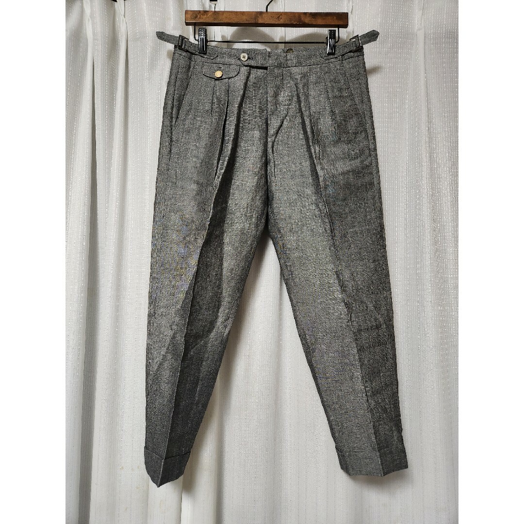 G.T.A - 【新品】GTA サイドアジャスター 2p ウールリネン 灰 46 G.T.A - 【新品】GTA サイドアジャスター 2p ウールリネン 灰 46