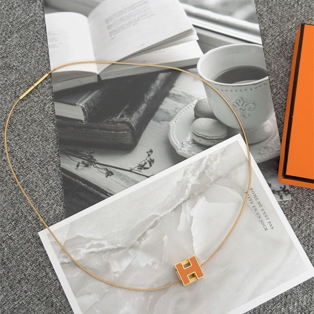 HERMES - 【極美品】箱付き エルメス ネックレス Hキューブ HERMES - 【極美品】箱付き エルメス ネックレス Hキューブ