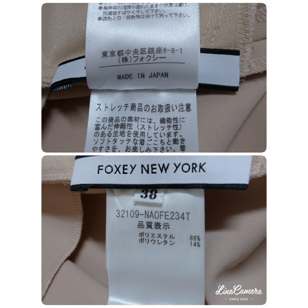 FOXEY NEW YORK - 日本製☆FOXEYNEWYORK ノースリーブワンピース FOXEY NEW YORK - 日本製☆FOXEYNEWYORK ノースリーブワンピース