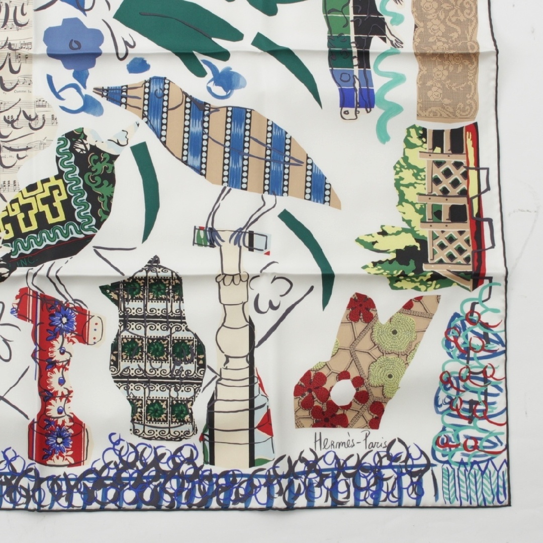 HERMES - エルメス カレ90 シルク La Maison des Oiseaux HERMES - エルメス カレ90 シルク La Maison des Oiseaux