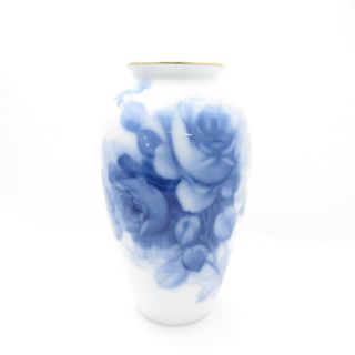 OKURA 大倉陶園 ブルーローズ 花瓶 1点 フラワーベース 花器 H22 OKURA 大倉陶園 ブルーローズ 花瓶 1点 フラワーベース 花器 H22