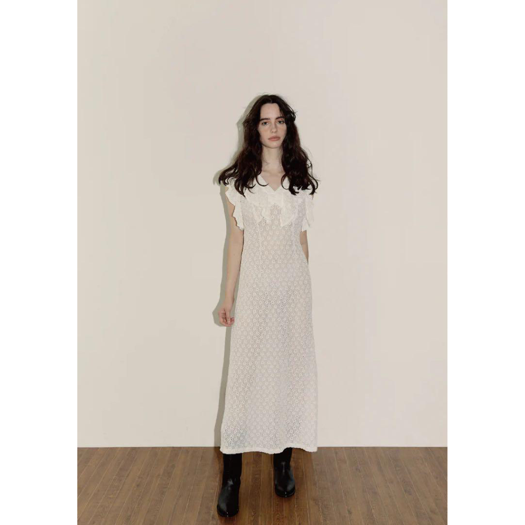 Verybrain - verybrain Shirring Lace V-neck Dressの通販 by Verybrain - verybrain Shirring Lace V-neck Dressの通販 by