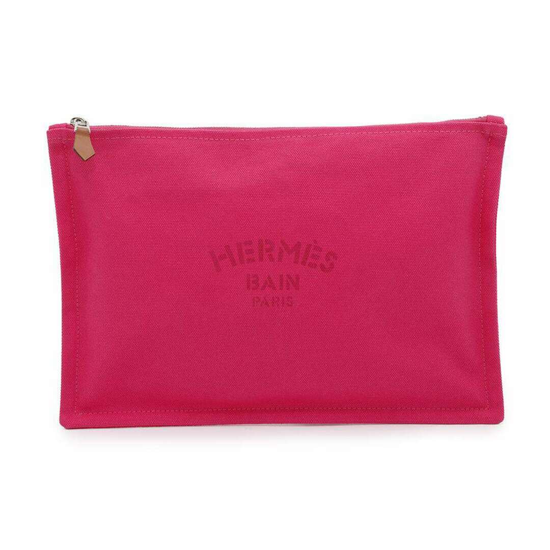 HERMES - エルメス フラットポーチ ヨッティングGM ピンク HERMES - エルメス フラットポーチ ヨッティングGM ピンク