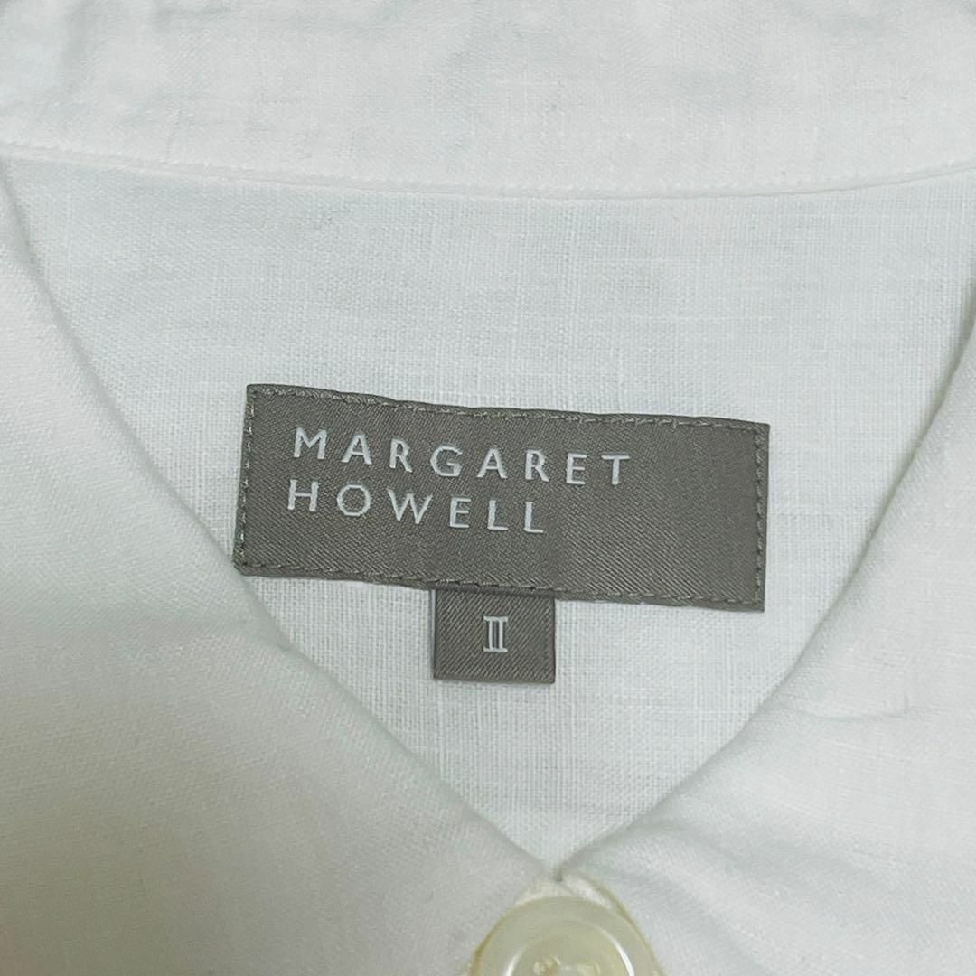 MARGARET HOWELL - 極美品✨マーガレットハウエル 麻100 丸襟 MARGARET HOWELL - 極美品✨マーガレットハウエル 麻100 丸襟