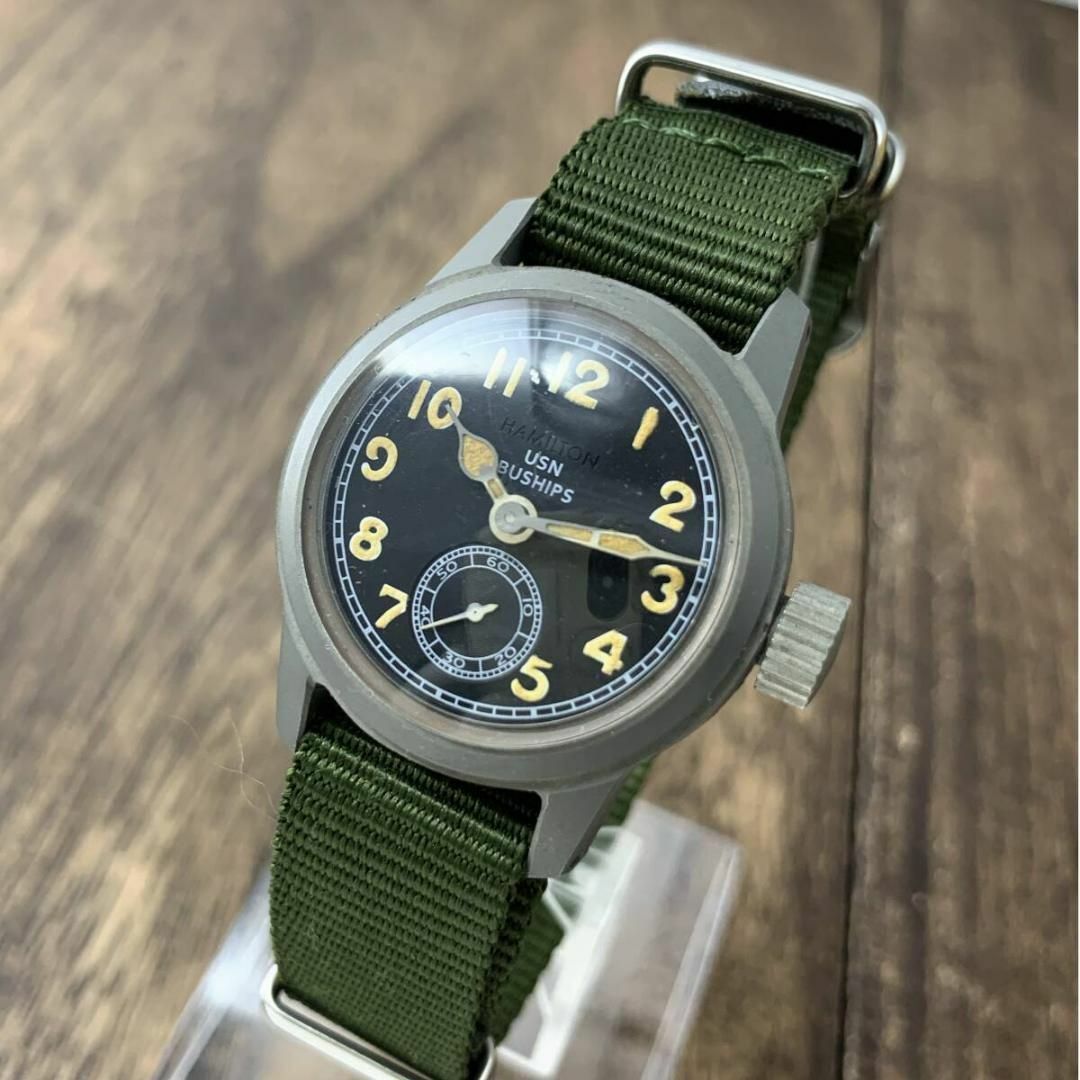 Hamilton - USA製 ハミルトン 動作良好 USN スモセコ ミリタリー Hamilton - USA製 ハミルトン 動作良好 USN スモセコ ミリタリー
