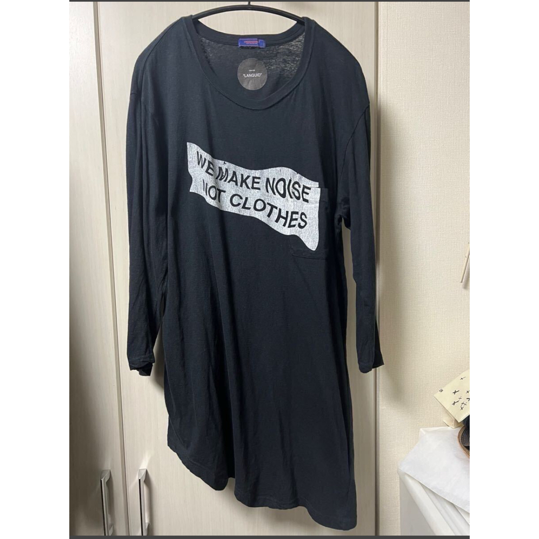 UNDERCOVER - UNDERCOVER Languid 七分袖カットソー ブラック UNDERCOVER - UNDERCOVER Languid 七分袖カットソー ブラック