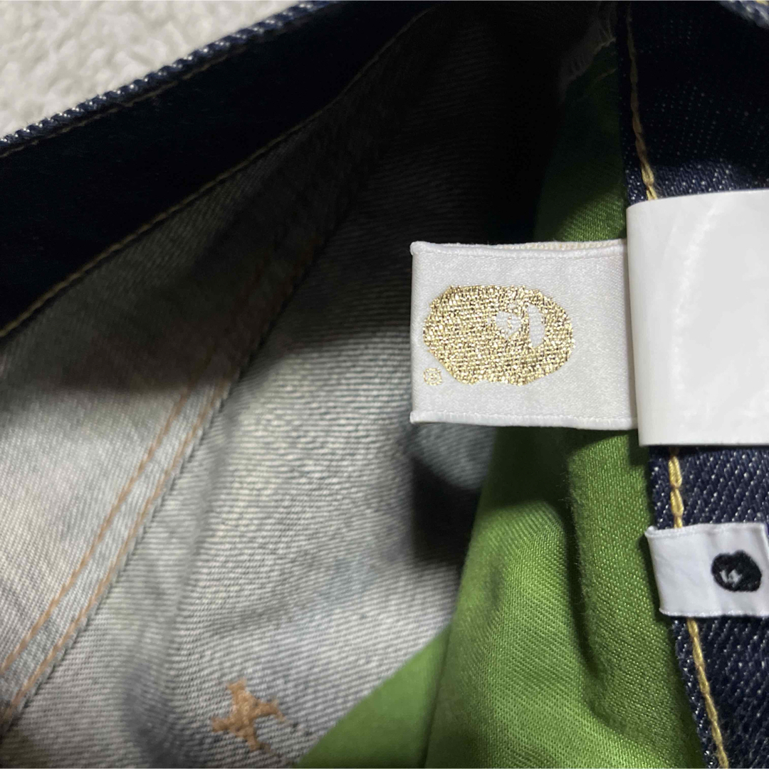 A BATHING APE - APE BAPE KAWS COLLEGE LOGO DENIM デニム A BATHING APE - APE BAPE KAWS COLLEGE LOGO DENIM デニム