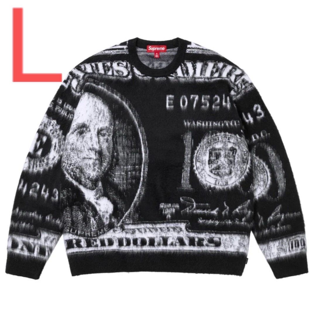 Supreme - Supreme Money Sweater Black L マネーセーターの通販 Supreme - Supreme Money Sweater Black L マネーセーターの通販