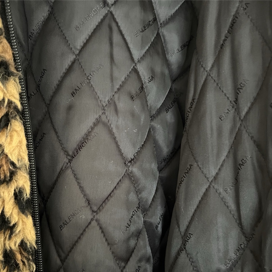 BALENCIAGA - BALENCIAGA レオパードファージャケット コート BALENCIAGA - BALENCIAGA レオパードファージャケット コート