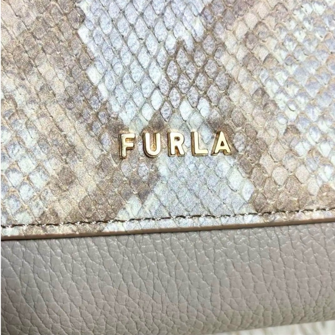 FURLA - 【美品・希少】FURLA ジルダ2way パイソン レザー FURLA - 【美品・希少】FURLA ジルダ2way パイソン レザー