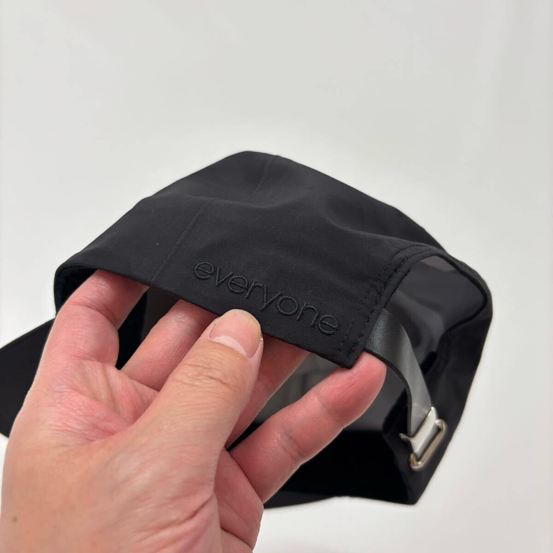 新品 everyone 3layer cap キャップ ロゴ 刺繍 ブラックの通販 新品 everyone 3layer cap キャップ ロゴ 刺繍 ブラックの通販