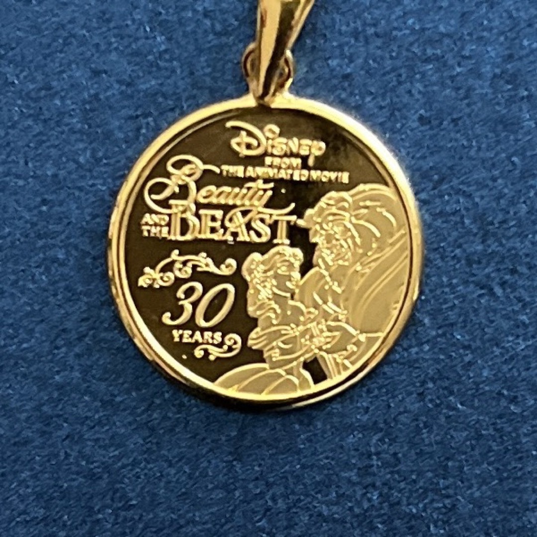 Disney - 美女と野獣 映画公開限定品 純金コインペンダント K24 Disney - 美女と野獣 映画公開限定品 純金コインペンダント K24