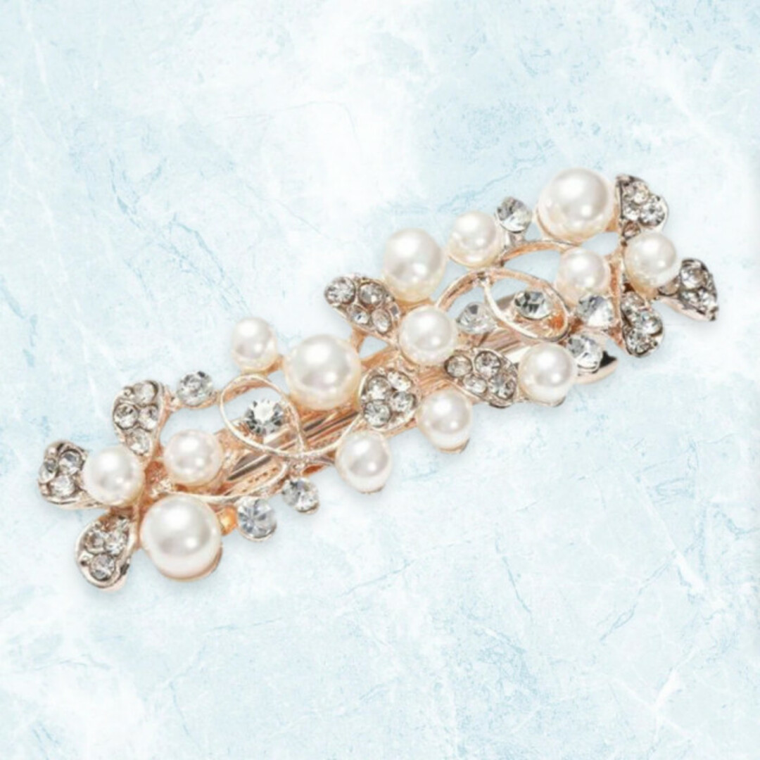 バレッタ 浴衣 ヘアクリップ パール フラワー 髪飾り 結婚式 花 バレッタ 浴衣 ヘアクリップ パール フラワー 髪飾り 結婚式 花