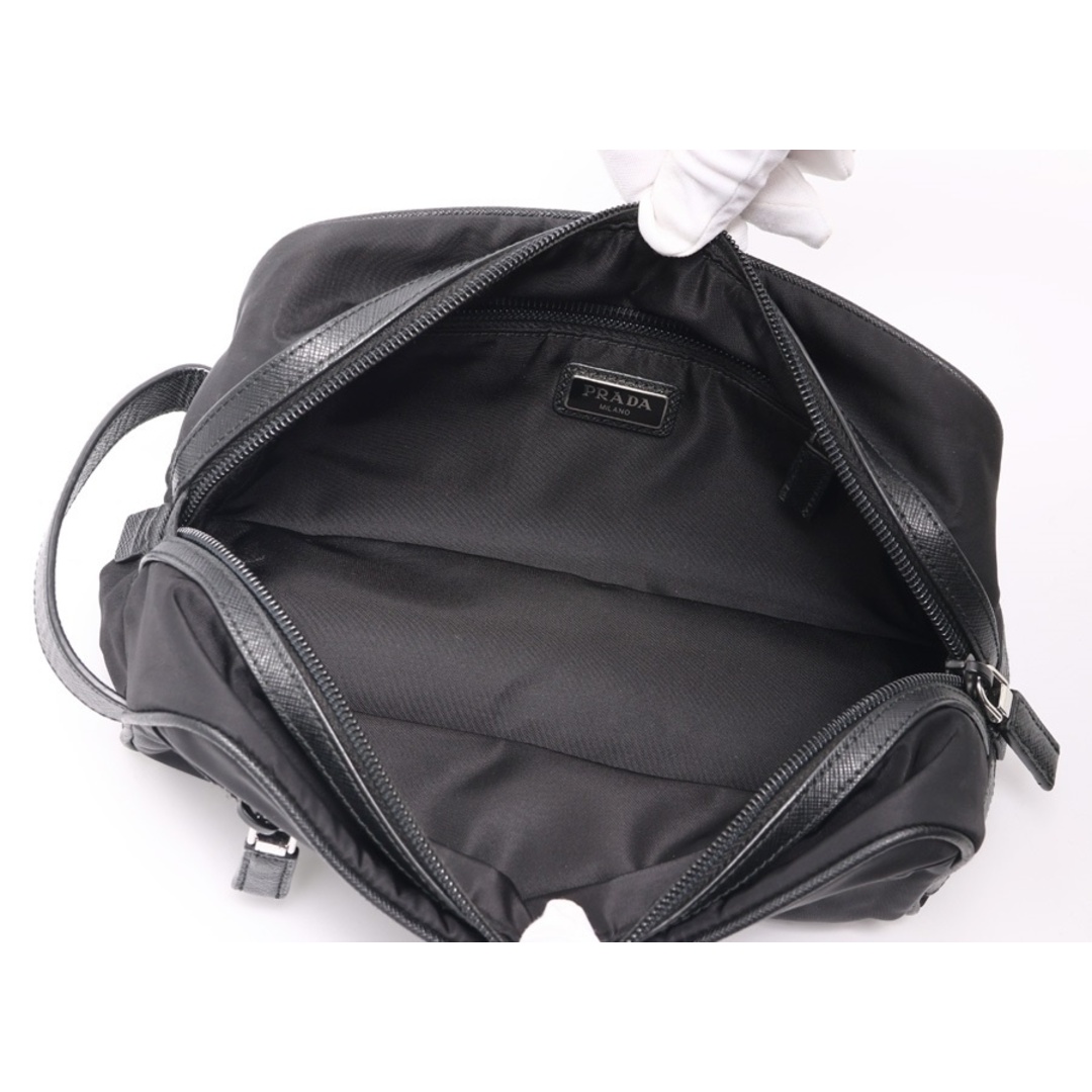 PRADA - プラダ / PRADA Re-Nylon x サフィアーノレザー PRADA - プラダ / PRADA Re-Nylon x サフィアーノレザー