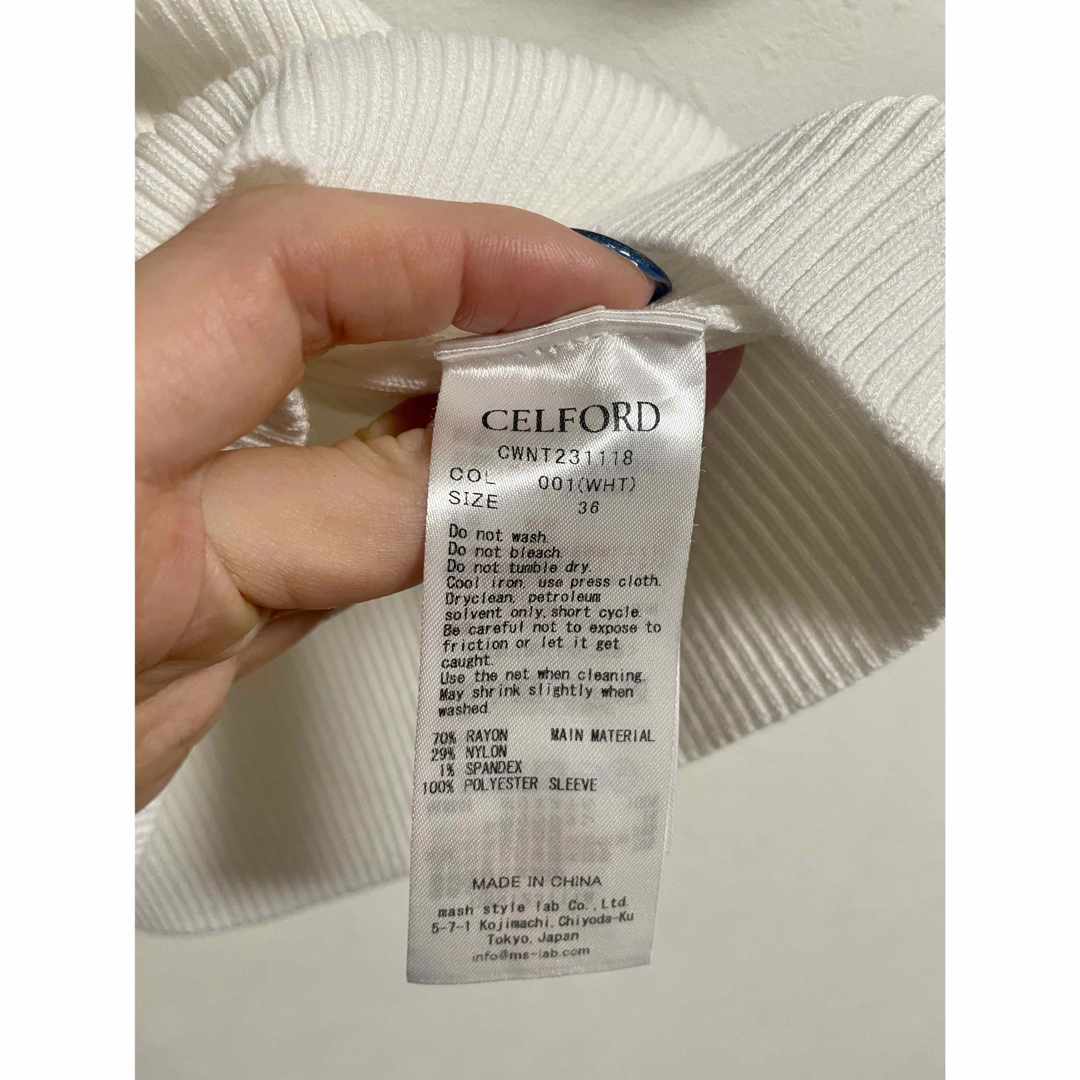 CELFORD - CELFORD ペタルスリーブニットオーバー 36の通販 by CELFORD - CELFORD ペタルスリーブニットオーバー 36の通販 by