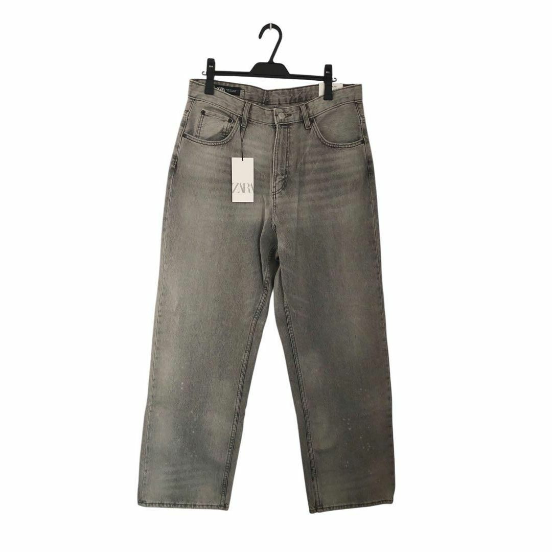 ZARA - ☆新品 ZARA BAGGY FIT バギーデニム ブラックグレー ZARA - ☆新品 ZARA BAGGY FIT バギーデニム ブラックグレー