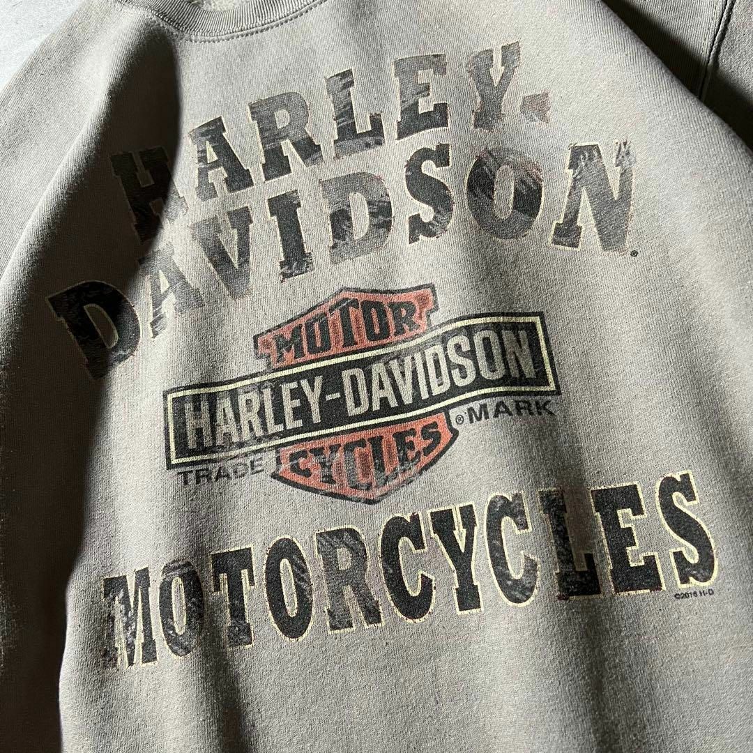 Harley Davidson - 【両面プリント、メキシコ製、くすみカラー Harley Davidson - 【両面プリント、メキシコ製、くすみカラー