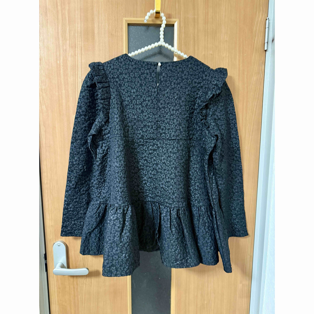 ZARA - karei フラワー ジャガード ブラウス トップス パール ZARA - karei フラワー ジャガード ブラウス トップス パール