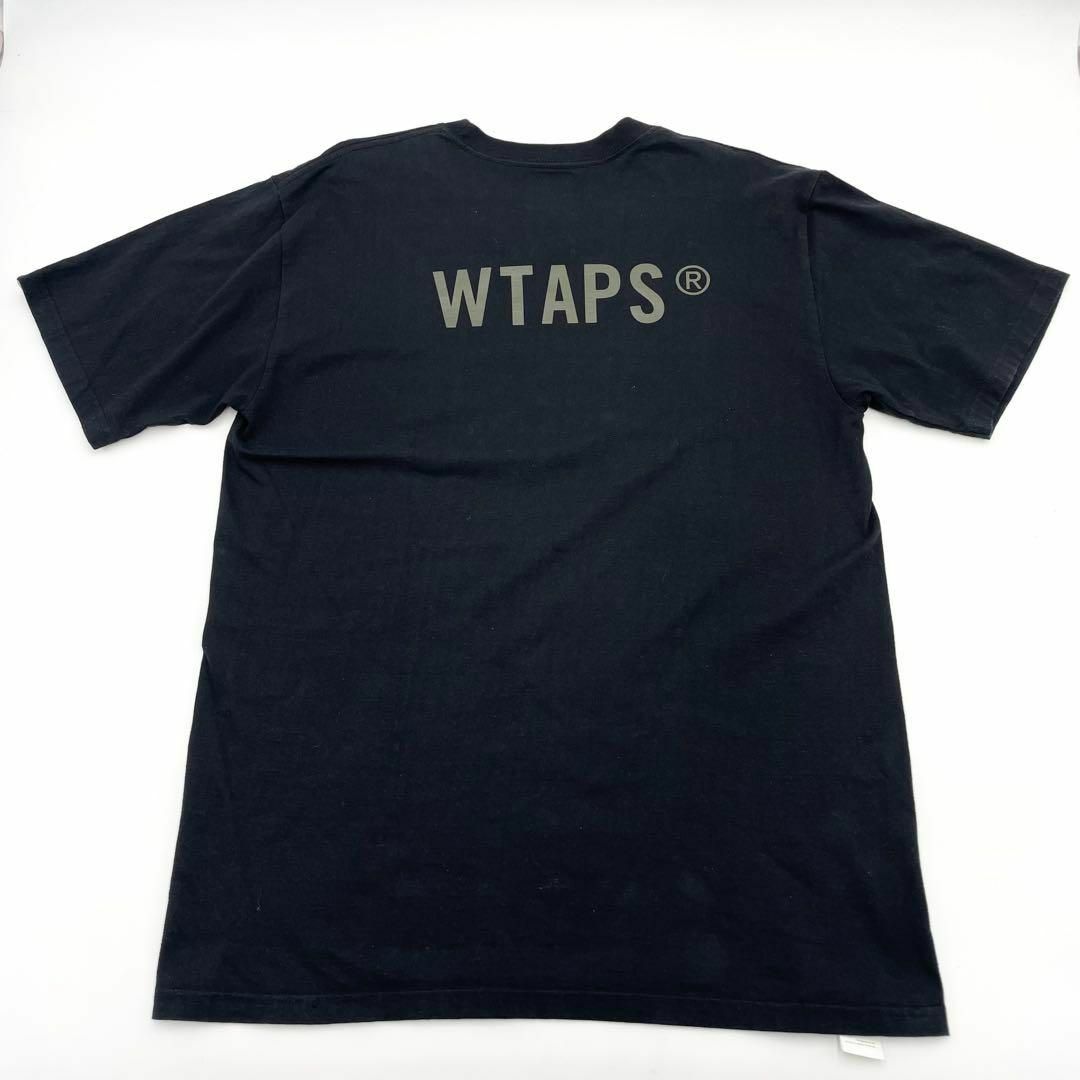 W)taps - WTAPS TシャツV/ ロゴ バックプリント カットソー SIZE W)taps - WTAPS TシャツV/ ロゴ バックプリント カットソー SIZE