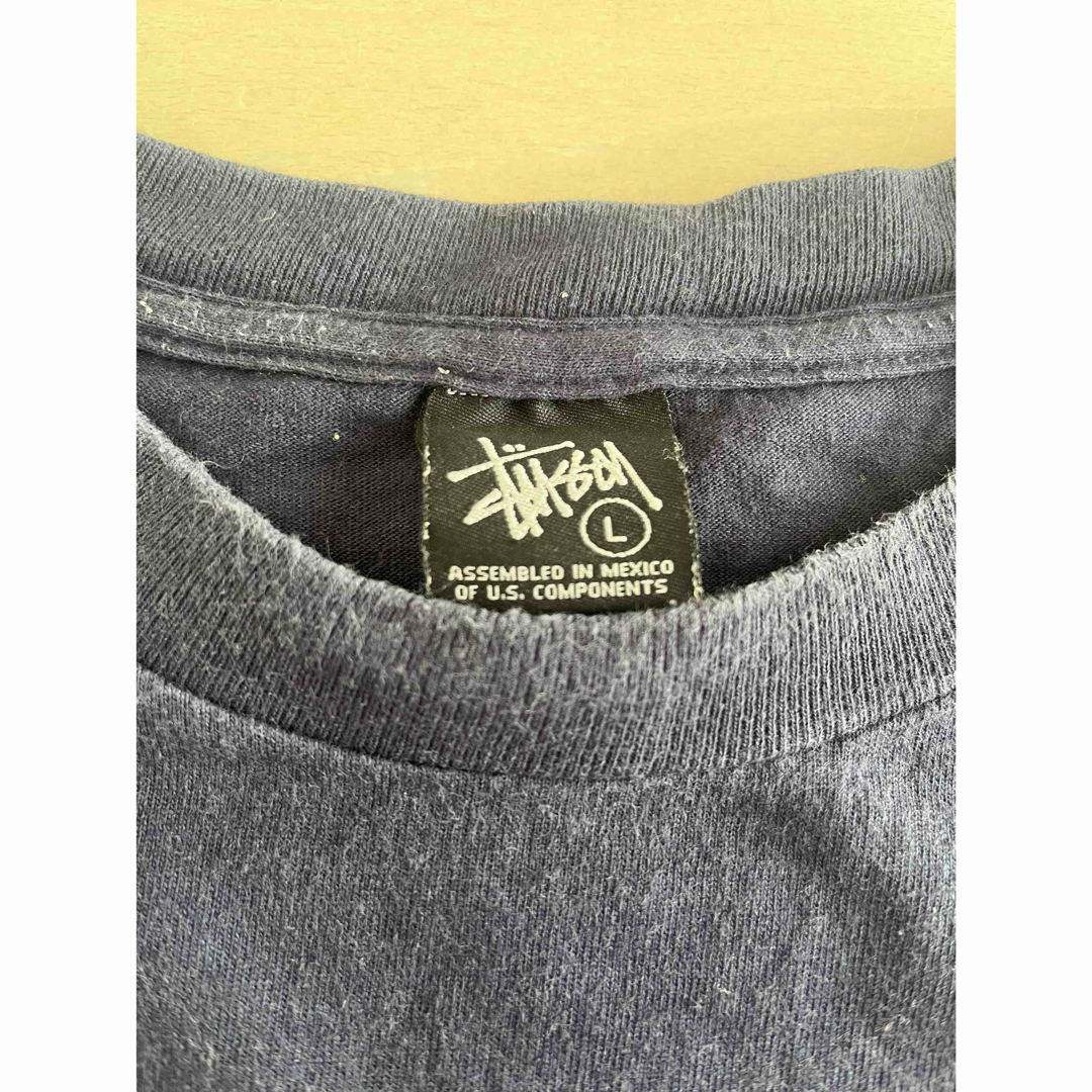 STUSSY - ☆Stussy☆ グラフィックプリント Tシャツ L ネイビー STUSSY - ☆Stussy☆ グラフィックプリント Tシャツ L ネイビー
