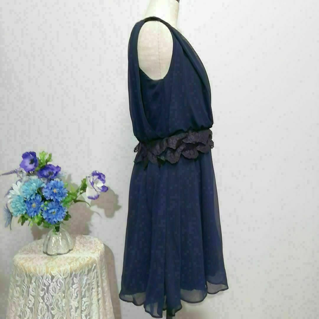a.r.w 極上美品 ドレス ワンピース 紺色系 Мサイズの通販 by a.r.w 極上美品 ドレス ワンピース 紺色系 Мサイズの通販 by