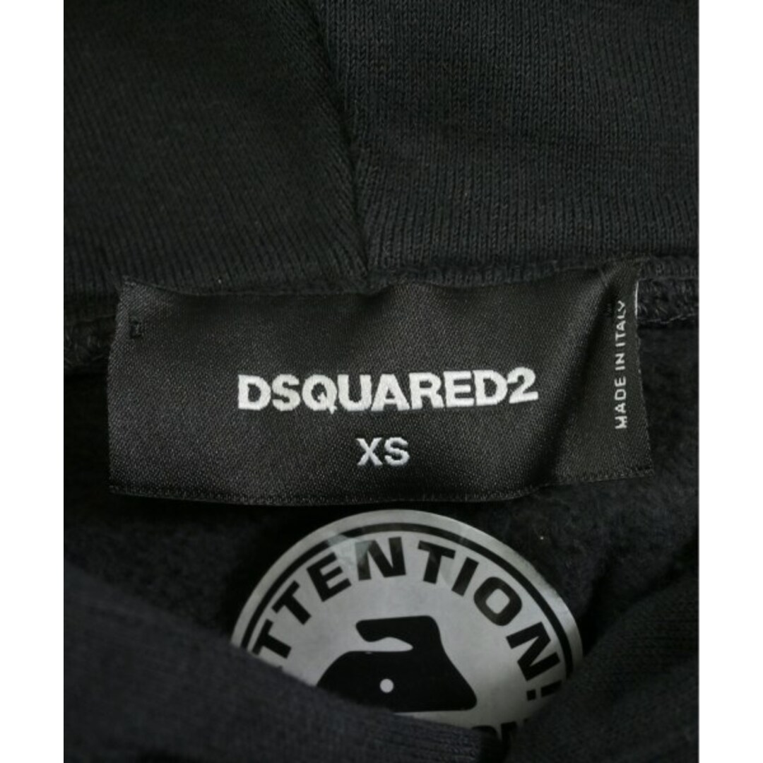 DSQUARED ディースクエアード パーカー XS 黒 【古着】【中古 DSQUARED ディースクエアード パーカー XS 黒 【古着】【中古