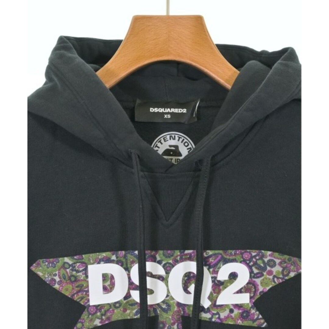 DSQUARED ディースクエアード パーカー XS 黒 【古着】【中古 DSQUARED ディースクエアード パーカー XS 黒 【古着】【中古