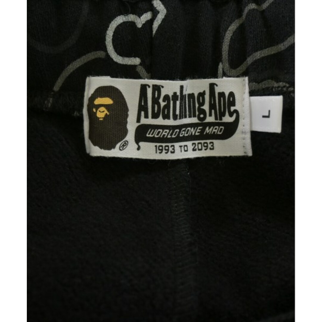 A BATHING APE - A BATHING APE ショートパンツ L 黒xグレーx白 A BATHING APE - A BATHING APE ショートパンツ L 黒xグレーx白