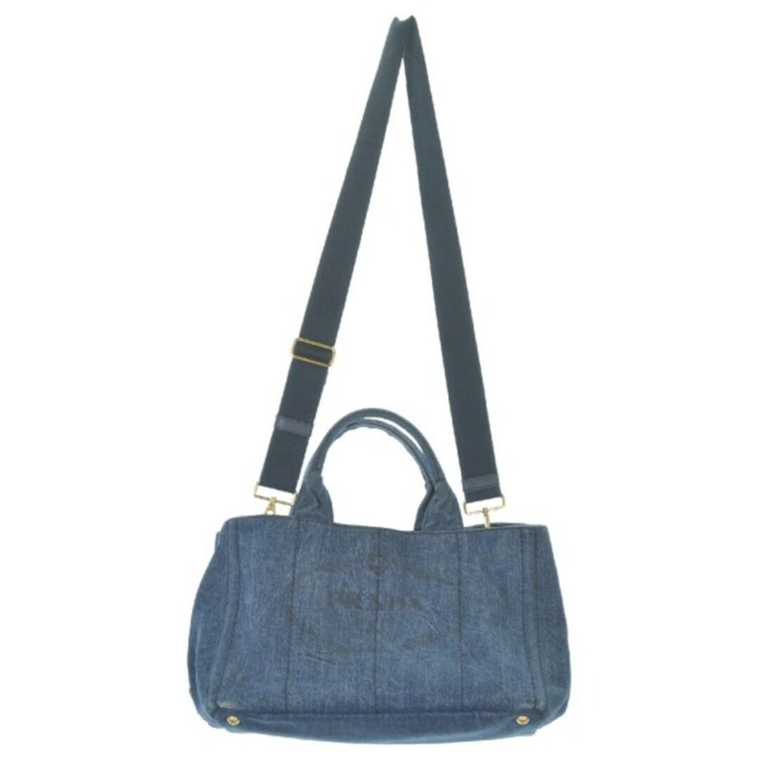 PRADA - PRADA プラダ トートバッグ - インディゴ 【古着 PRADA - PRADA プラダ トートバッグ - インディゴ 【古着