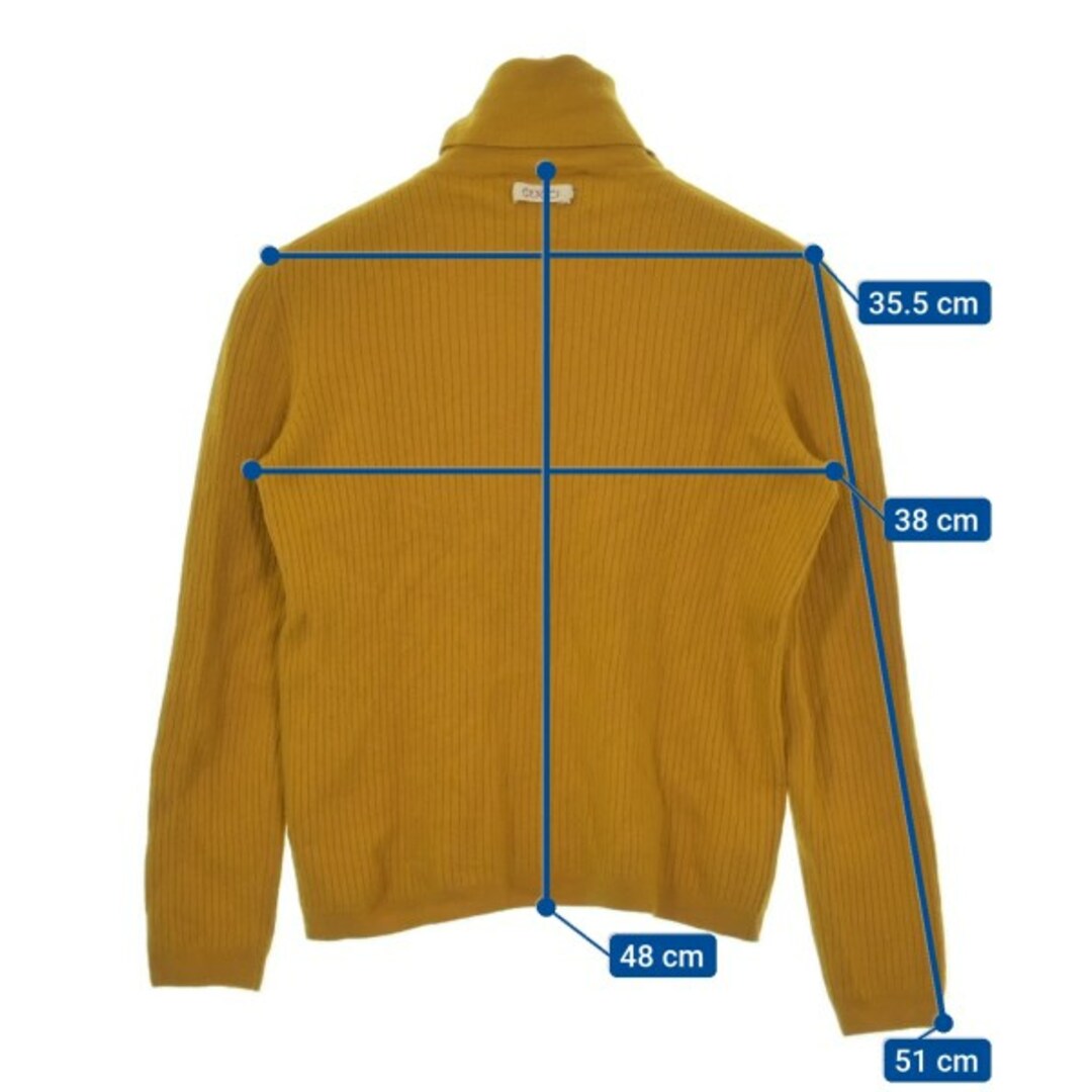 GUCCI - GUCCI グッチ ニット・セーター L 黄 【古着】【中古 GUCCI - GUCCI グッチ ニット・セーター L 黄 【古着】【中古