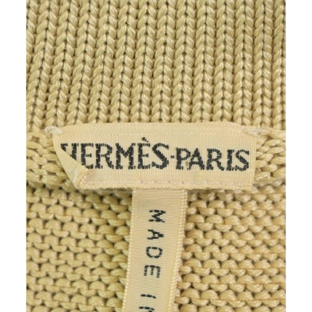 HERMES - HERMES エルメス カーディガン M ベージュ 【古着 HERMES - HERMES エルメス カーディガン M ベージュ 【古着