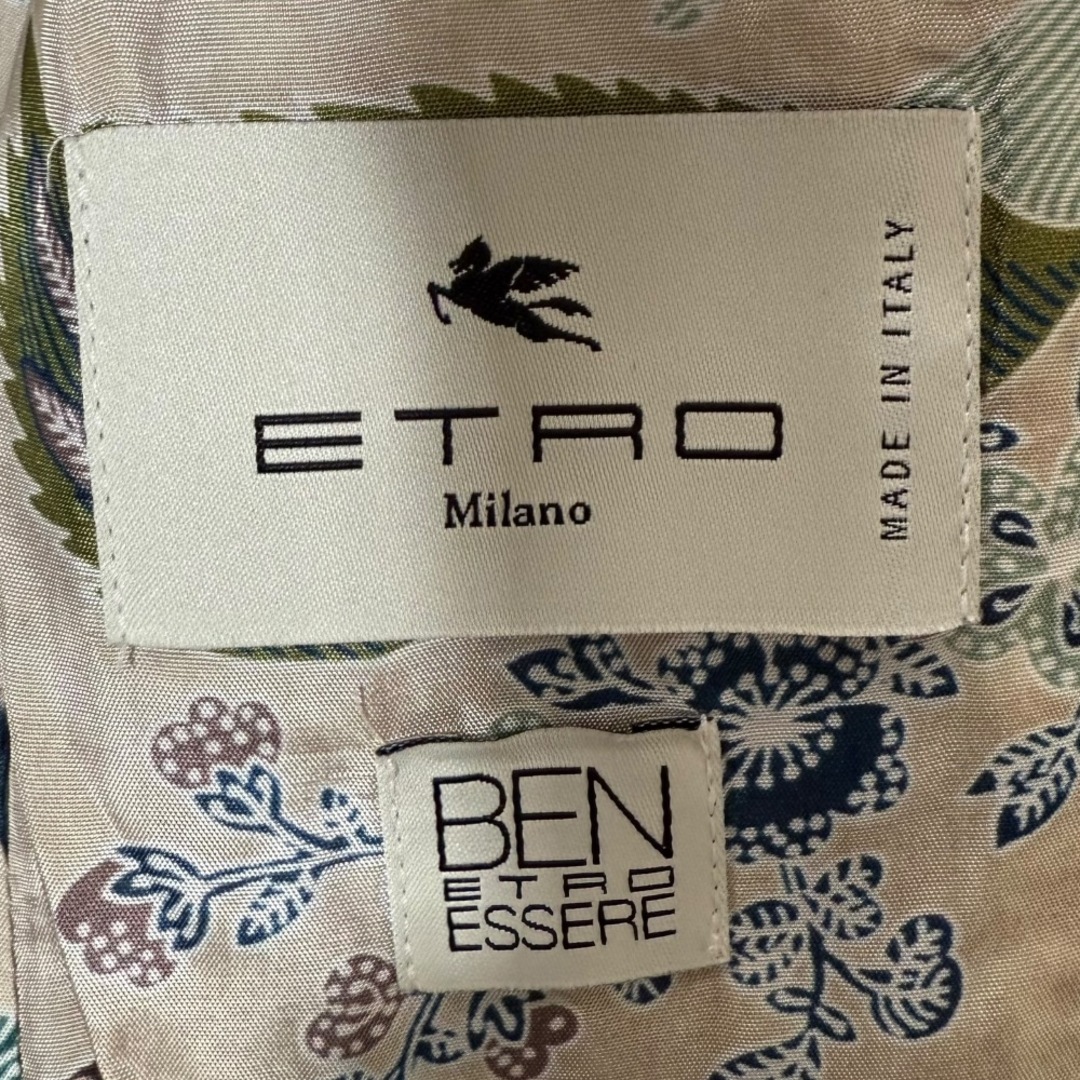 ETRO - 美品 21SS ETRO エトロ ペイズリー柄 リネン ヘンプ ETRO - 美品 21SS ETRO エトロ ペイズリー柄 リネン ヘンプ