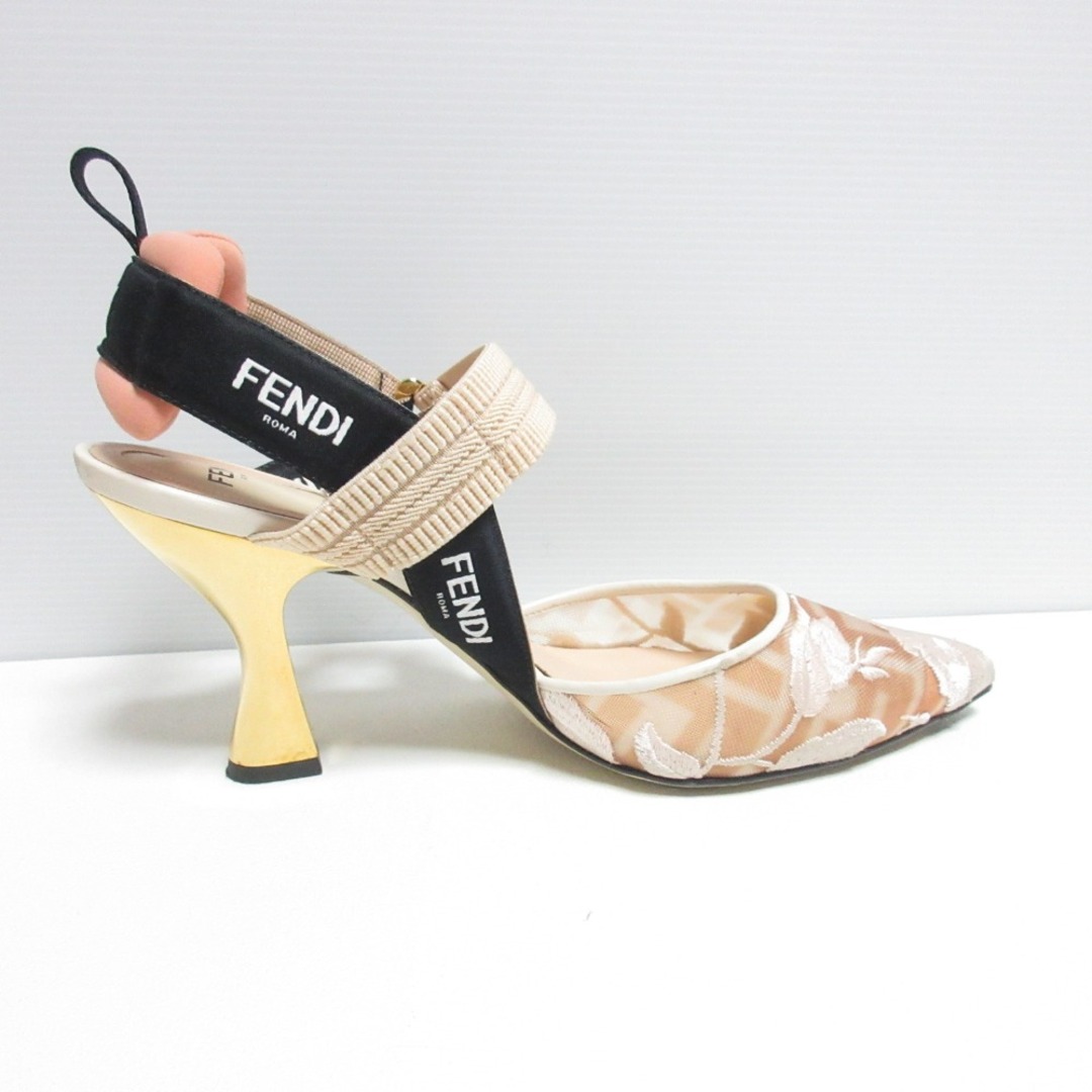 FENDI - 美品 FENDI フェンディ コリブリ レース ポインテッド FENDI - 美品 FENDI フェンディ コリブリ レース ポインテッド