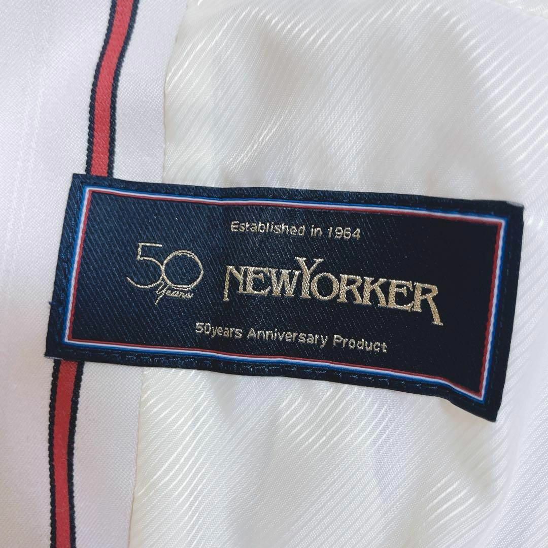 NEWYORKER - 美品✨NEW YORKER ストライプ柄 サマージャケット NEWYORKER - 美品✨NEW YORKER ストライプ柄 サマージャケット