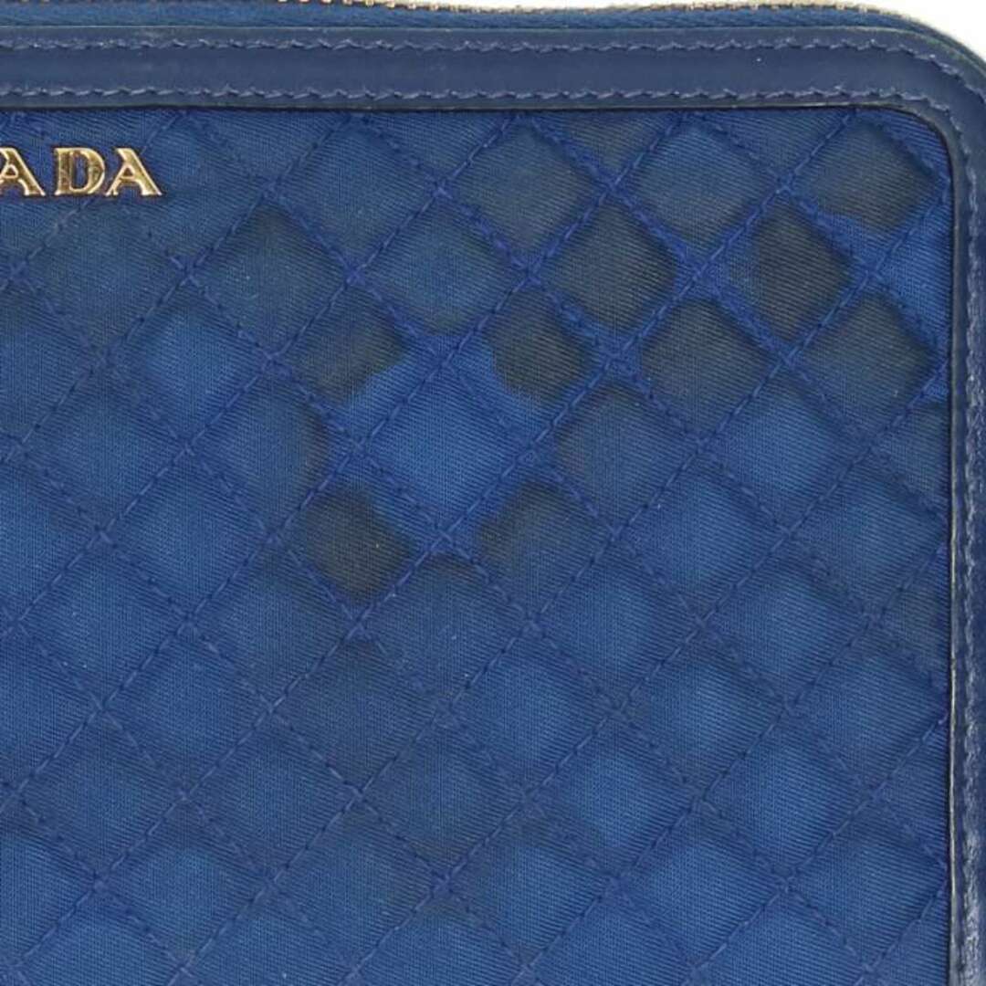 PRADA - プラダ 1M0506 キルティングラウンドジップ財布 PRADA - プラダ 1M0506 キルティングラウンドジップ財布