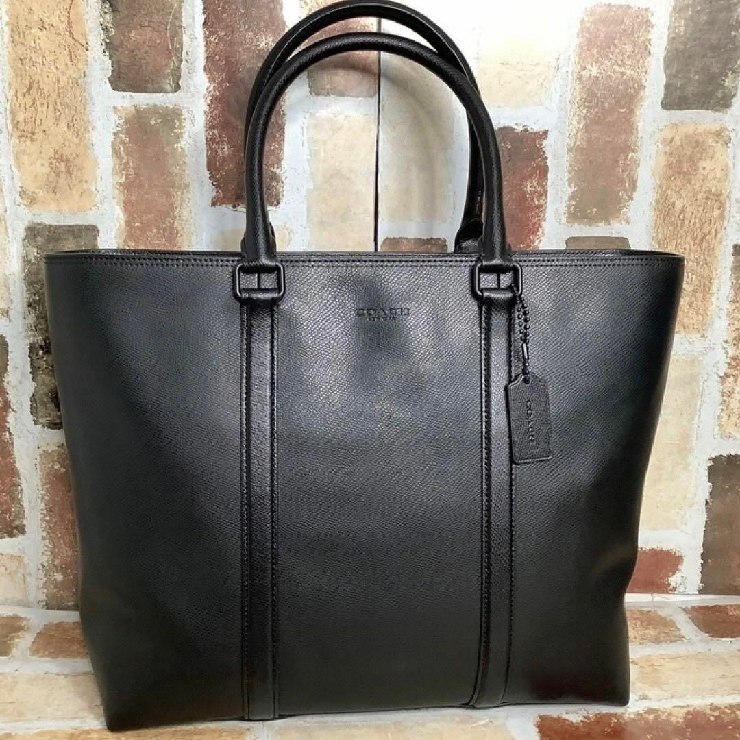 COACH - コーチ×メルセデスベンツ レザートートバッグ ブラック COACH - コーチ×メルセデスベンツ レザートートバッグ ブラック