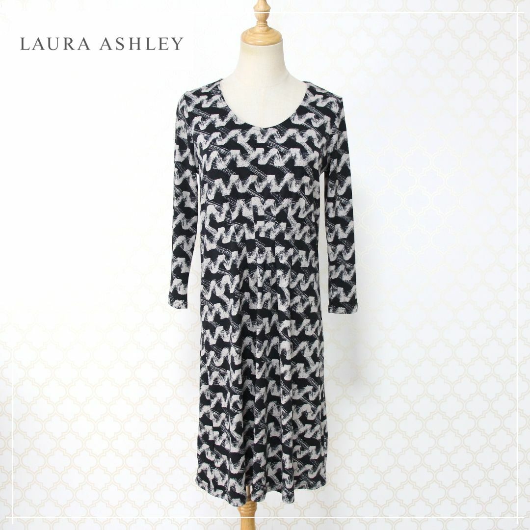 LAURA ASHLEY - 美品 ローラアシュレイ ワンピース 11 L 七分袖 LAURA ASHLEY - 美品 ローラアシュレイ ワンピース 11 L 七分袖
