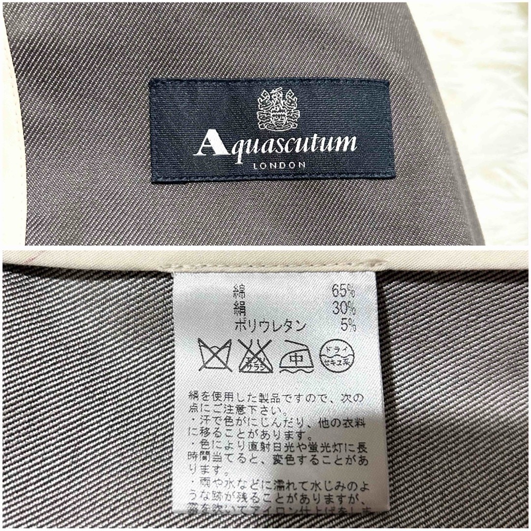 AQUA SCUTUM - 希少 シルク Aquascutum テーラード ジャケット AQUA SCUTUM - 希少 シルク Aquascutum テーラード ジャケット