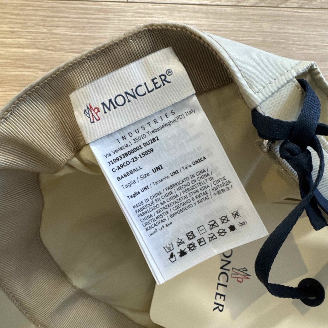 MONCLER - MONCLER ベースボールキャップ ベージュ UNIの通販 by MONCLER - MONCLER ベースボールキャップ ベージュ UNIの通販 by