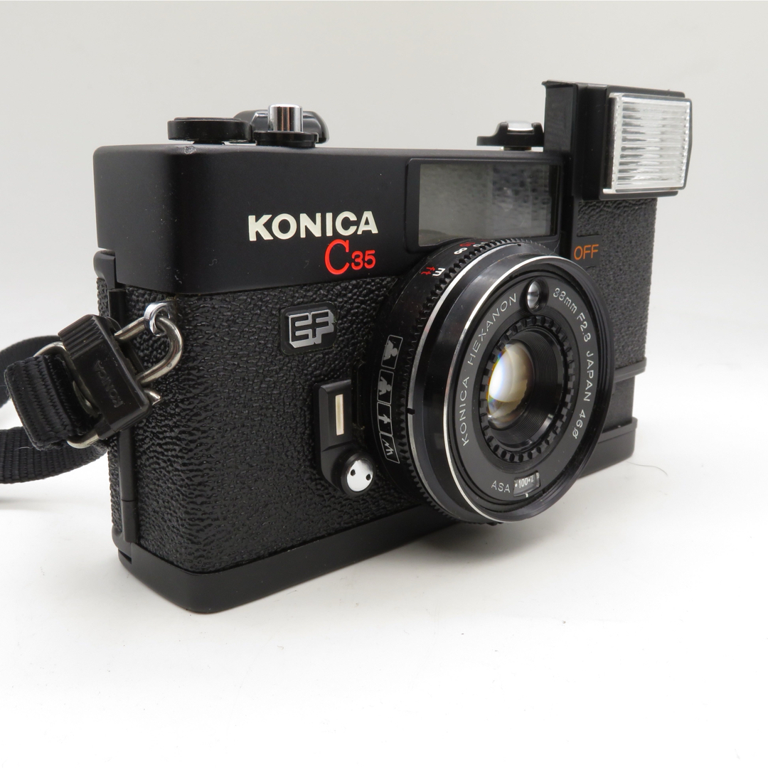 KONICA MINOLTA - 動作確認済み KONICA C35 フィルムカメラの KONICA MINOLTA - 動作確認済み KONICA C35 フィルムカメラの