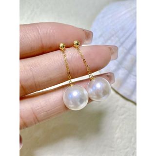 MIKIMOTO - ミキモト MIKIMOTO パールピアス K18WG P約6.5mm の MIKIMOTO - ミキモト MIKIMOTO パールピアス K18WG P約6.5mm の