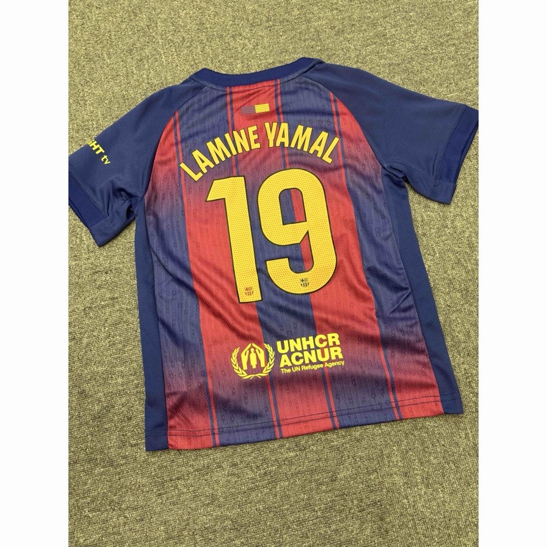 120cmバルセロナ新モデル ヤマル 子供サッカーユニフォームの 120cmバルセロナ新モデル ヤマル 子供サッカーユニフォームの