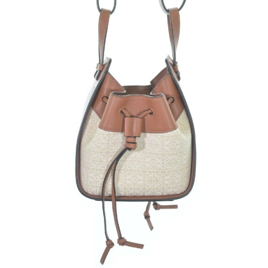 LOEWE - LOEWE ロエベ ショルダーバッグ - 茶 【古着】【中古 LOEWE - LOEWE ロエベ ショルダーバッグ - 茶 【古着】【中古