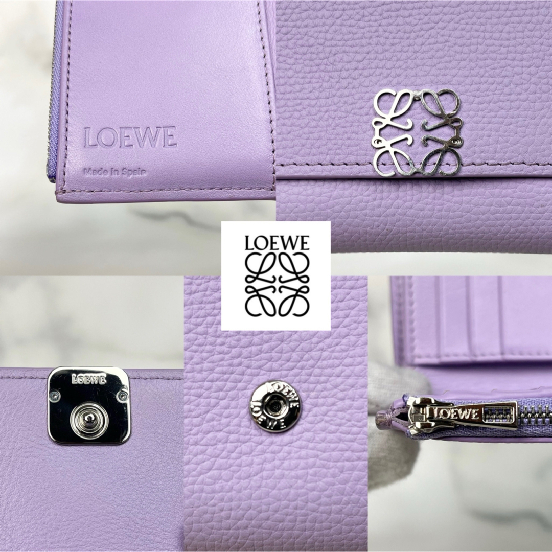 LOEWE - LOEWE スモールバーティカル コンパクトウォレット 三 LOEWE - LOEWE スモールバーティカル コンパクトウォレット 三