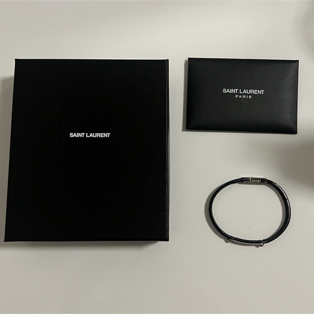 SAINT LAURENT - サンローラン IDプレートブレスレット SAINT LAURENT - サンローラン IDプレートブレスレット