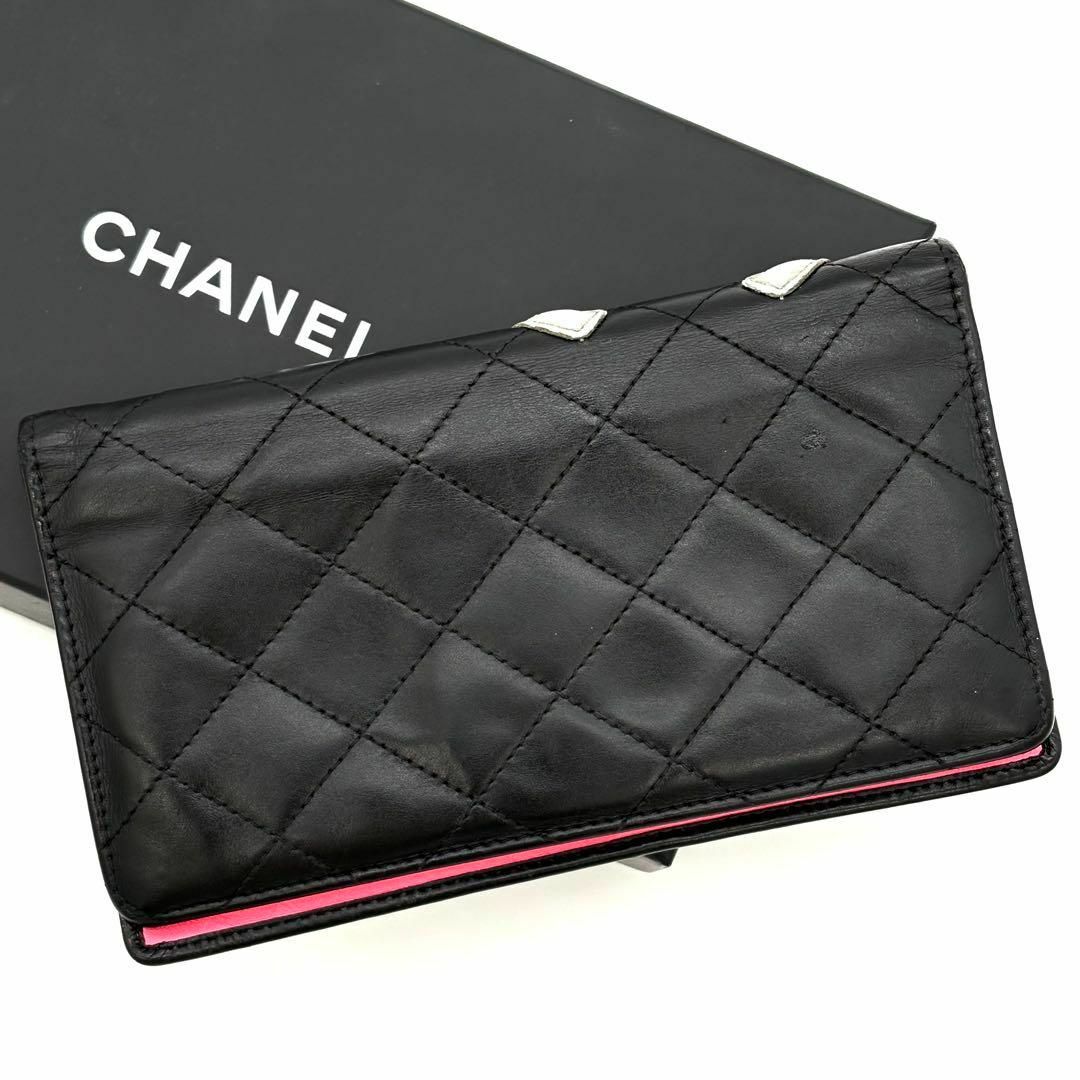 CHANEL - シャネル 長財布 カーフ カンボンライン ココマーク CHANEL - シャネル 長財布 カーフ カンボンライン ココマーク