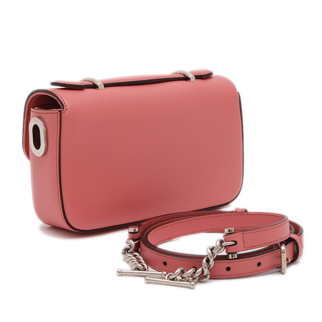 GUCCI - グッチ プチGG ミニ ショルダーバッグ レザー ピンク GUCCI - グッチ プチGG ミニ ショルダーバッグ レザー ピンク