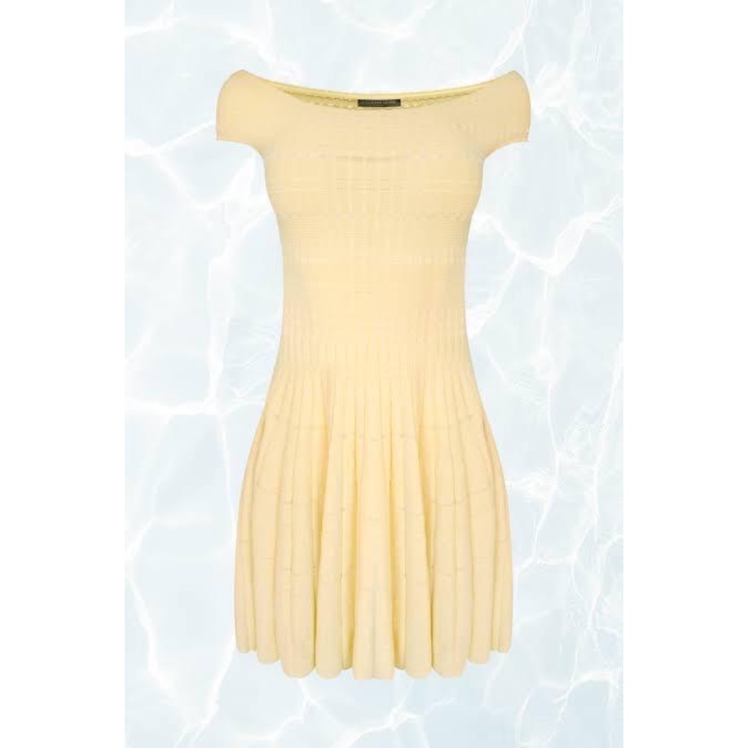 Alexander McQueen - Alexander McQueen ニットワンピース オフ Alexander McQueen - Alexander McQueen ニットワンピース オフ