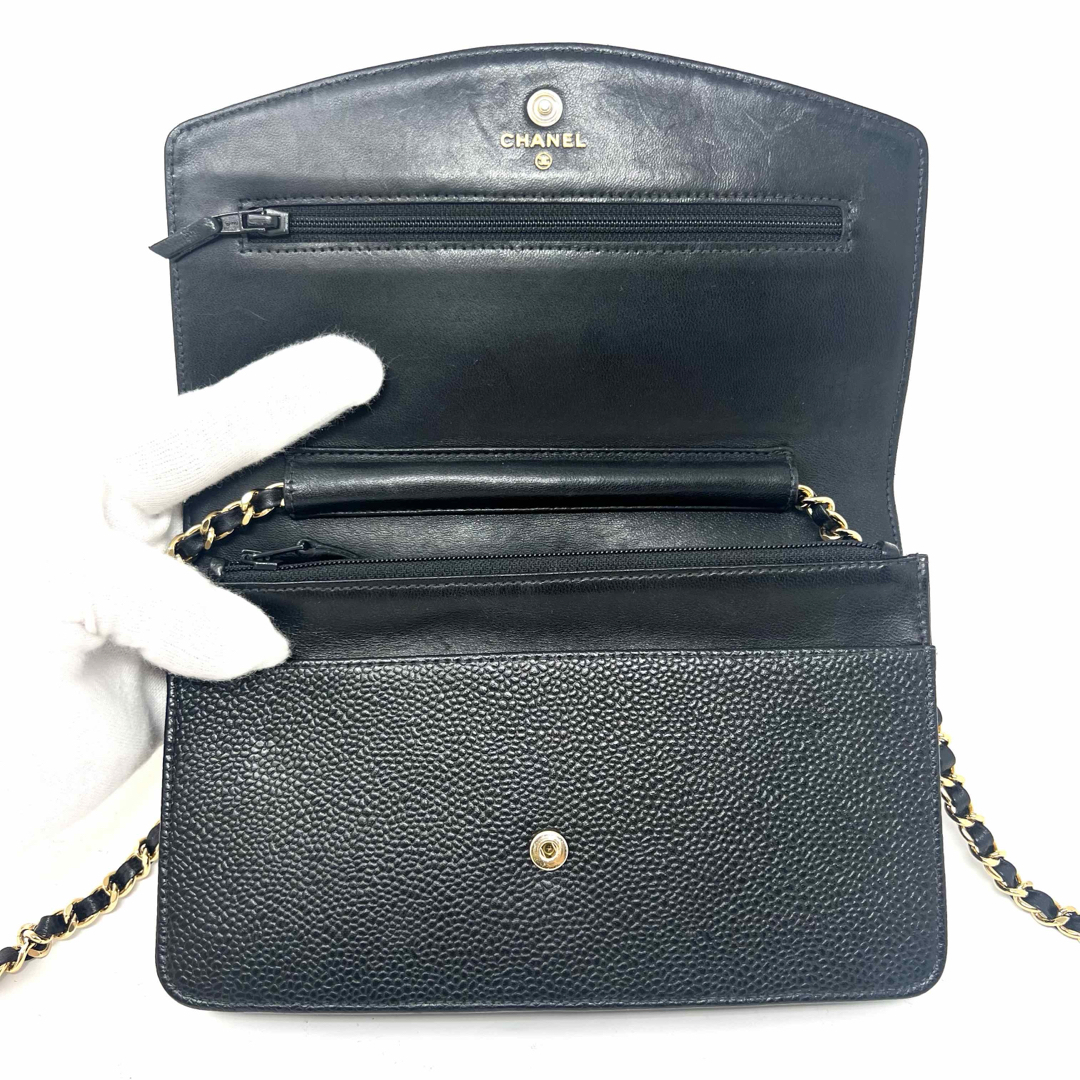 CHANEL - CHANEL シャネル キャビアスキン デカココ チェーン CHANEL - CHANEL シャネル キャビアスキン デカココ チェーン